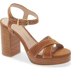 STUART WEITZMAN Dayna Platform Sandal - Doe