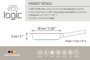 WOLL Ecologic Nonstick Fry Pan 11-inch