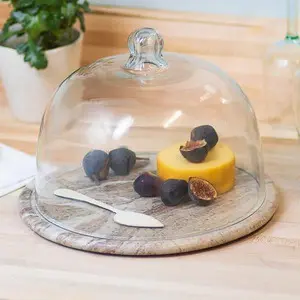 BE HOME Waterfall Marble Glass Cloche