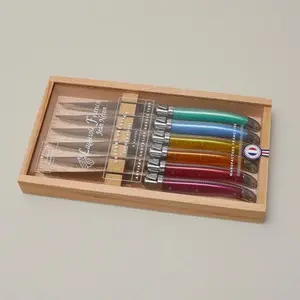 BE HOME Laguiole 6 Piece Steak Knife Set - Beige