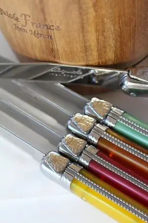 BE HOME Laguiole 6 Piece Steak Knife Set - Beige