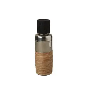 BE HOME Arendal Rattan Cocktail Shaker - Black