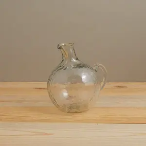 BE HOME Pebble Glass Globe Pitcher