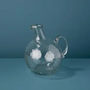 BE HOME Pebble Glass Globe Pitcher