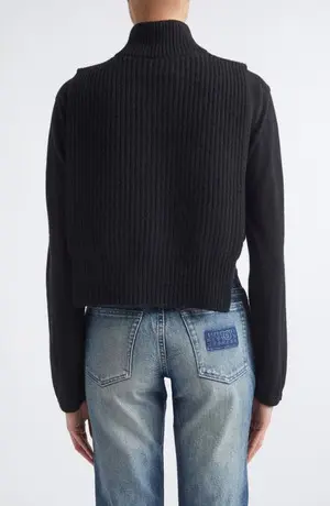 MAISON MARGIELA Wool Blend Poncho