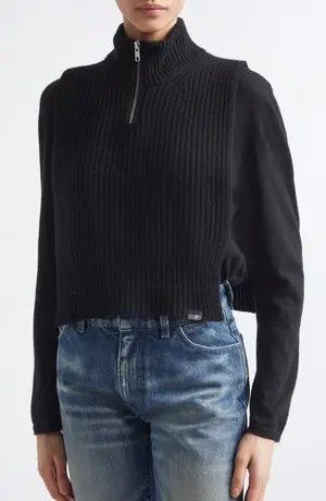MAISON MARGIELA Wool Blend Poncho