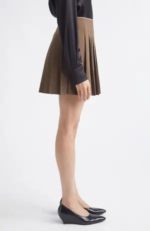 MAISON MARGIELA Pleated A-line Miniskirt