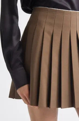 MAISON MARGIELA Pleated A-line Miniskirt