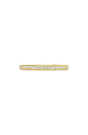 Sterling Forever 14k -plated Cubic Zirconia Band Ring - Gold