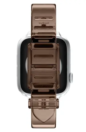 Tory Burch The Single T Jelly 16mm Apple Watch Band - Brown