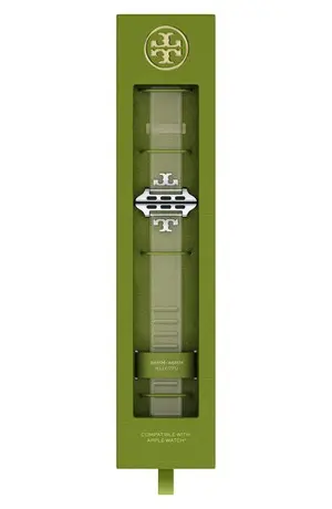Tory Burch The Single T Jelly 16mm Apple Watch Band - Clear