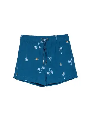 GOTTEX MENS Beach Bound 5" Swim Trunks - Multi-navy