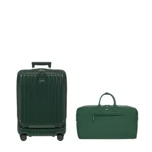 65460 Positano 2-piece Luggage Set: Expandable Spinner Carry-on And Duffle Bag - Emerald