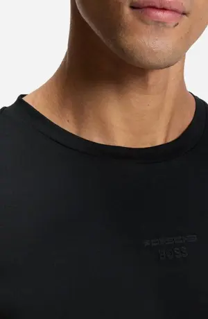 BOSS Spirit Solid Cotton T-shirt - Black