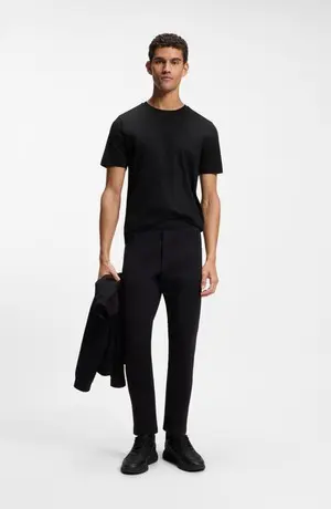 BOSS Spirit Solid Cotton T-shirt - Black