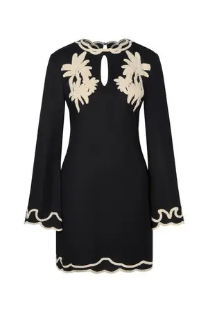MALINA Henny Embroidered Mini Dress