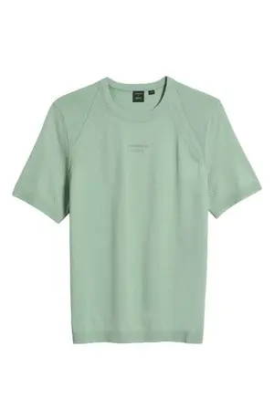 BOSS Porsche Spirit 70 Logo Short Sleeve Sweater - Light Green