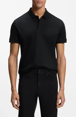 BOSS Spirit Cotton Polo - Black