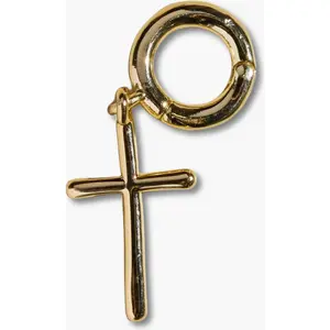 NICKEL & SUEDE Cross Charm - Gold