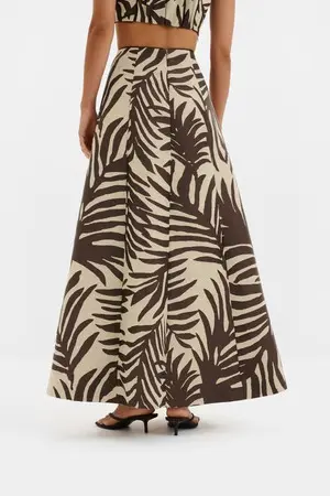 MALINA Jacquard Midi Skirt