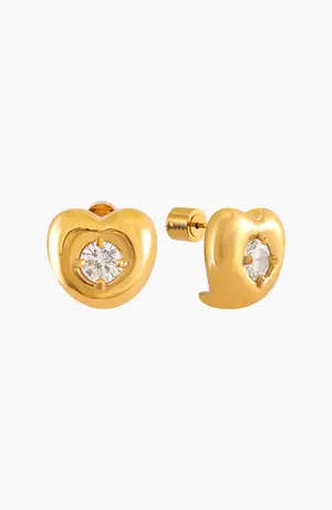 JOIANA JEWELRY Lila Bubble Hearts Earrings - Gold