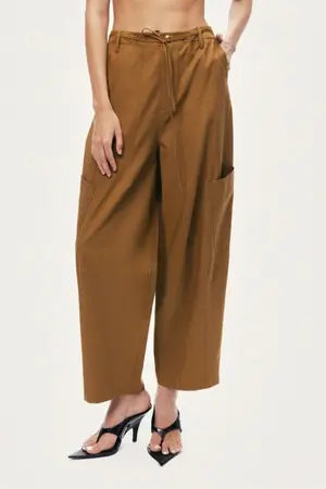 NOCTURNE High Waisted Cargo Pocket Pants