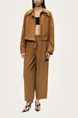 NOCTURNE High Waisted Cargo Pocket Pants