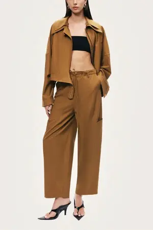 NOCTURNE High Waisted Cargo Pocket Pants