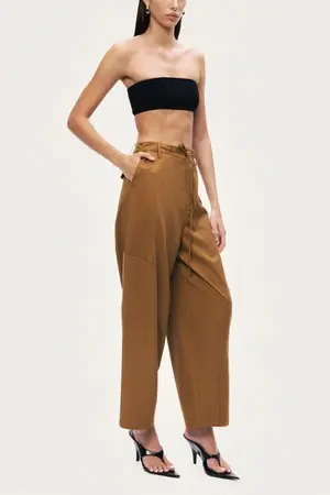 NOCTURNE High Waisted Cargo Pocket Pants