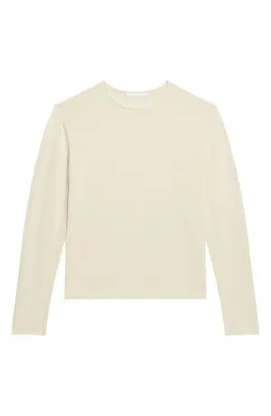 Helmut Lang Long Sleeve Textured T-shirt - Ivory