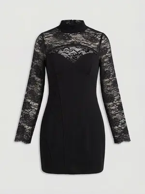 MISSPAP Premium Lace Corset Mini Dress