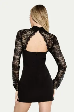 MISSPAP Premium Lace Corset Mini Dress