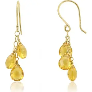 THE LOVERY Fine Jewelry Dangle Earrings - Citrine