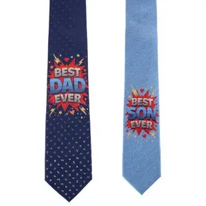 Trafalgar Daddy & Me Silk Neckties - Blue
