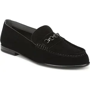 Franco Sarto Maris Suede Chain Loafer - Black