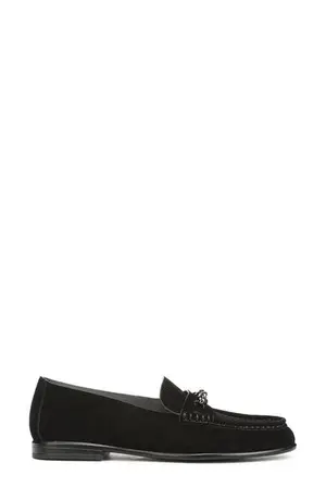 Franco Sarto Maris Suede Chain Loafer - Black
