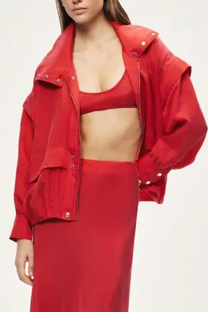 NOCTURNE Relaxed Zip Up Jacket