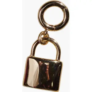 NICKEL & SUEDE Lock Charm - Gold