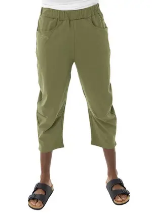 DAI MODA Tony Crop Leisure Pant - Army