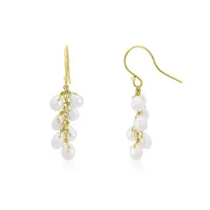 THE LOVERY FINE JEWELRY 14k Yellow Gold Dangle Earrings - Pearl