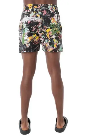 DAI MODA Frenzy Print Pull-on Shorts