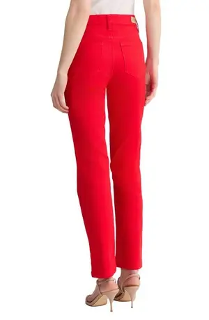 Jones New York Lexington Crop Straight Leg Pants - Rouge