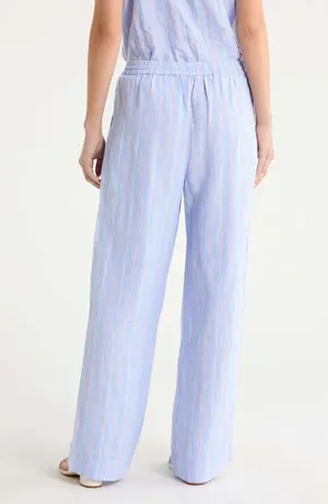 Tommy Bahama Sea Salt Bay Stripe Linen Drawstring Pants