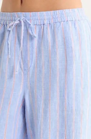 Tommy Bahama Sea Salt Bay Stripe Linen Drawstring Pants