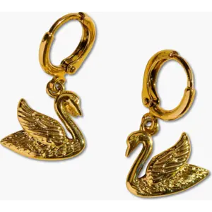 Nickel & Suede Gold Plated Earrings
