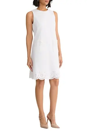 Jones New York Sleeveless Eyelet Mini Dress