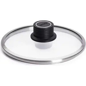 WOLL Ecologic Safety Glass Lid 7-inch - Black