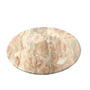 BE HOME Waterfall Oversized Round Board - Marble