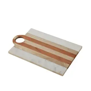 BE HOME Moa & Wood Rectangular Board - Marble