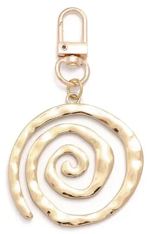 PETIT MOMENTS Swirl Keychain - Gold
